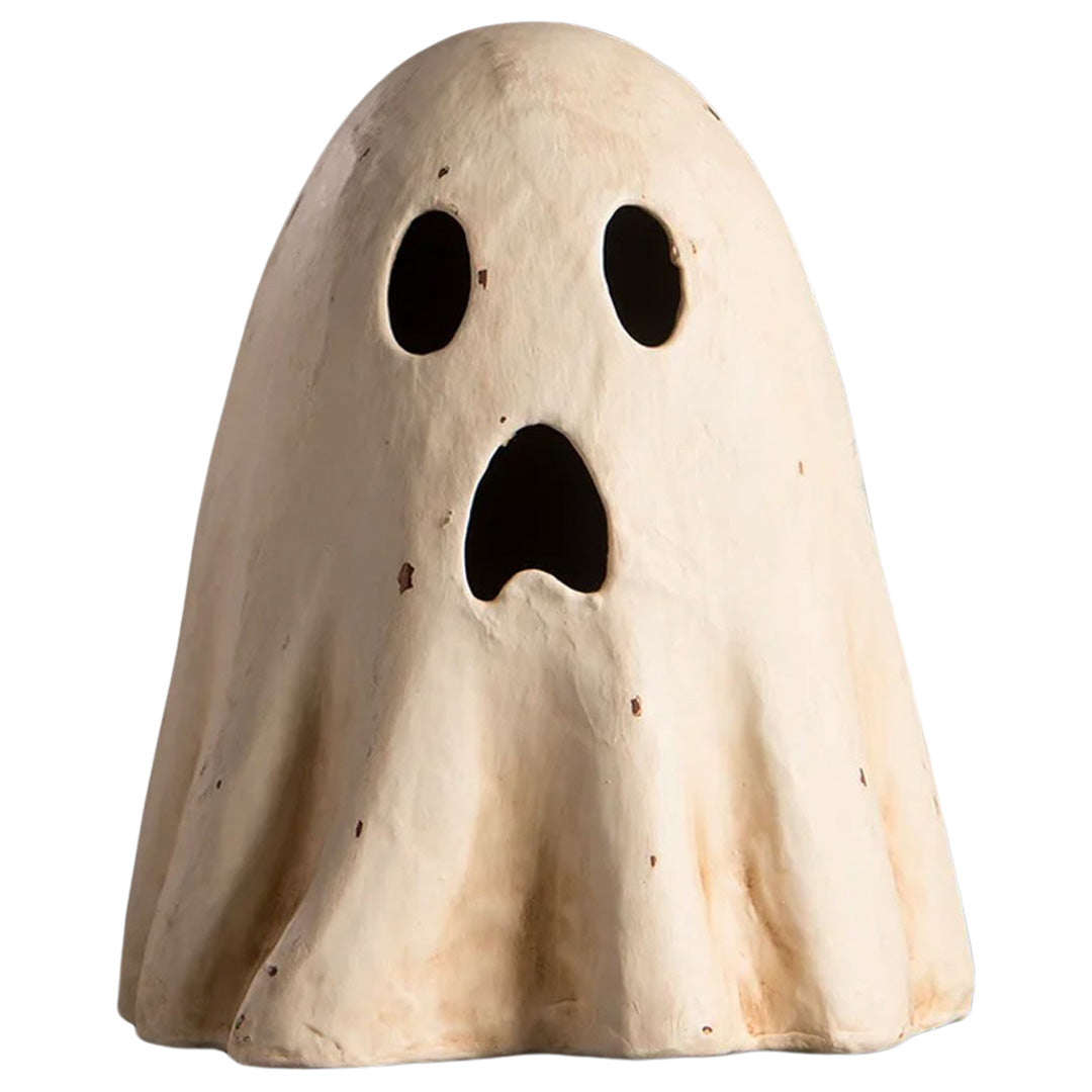 Scared Ghost Luminary Medium Paper Mache by Bethany Lowe – Cuddle Decor