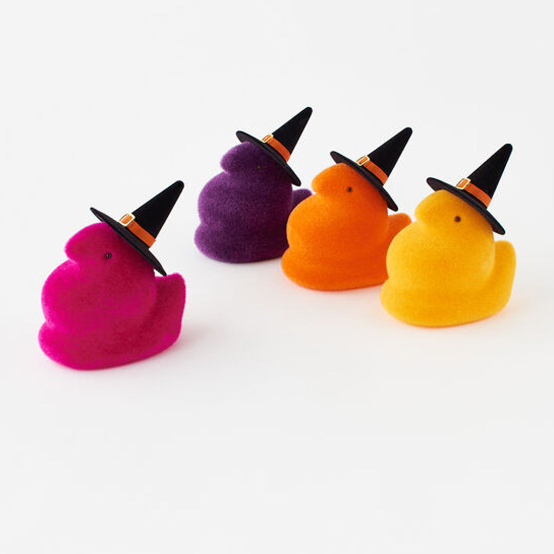 Flocked Peeps with Witch Hat by Peeps® – Cuddle Decor