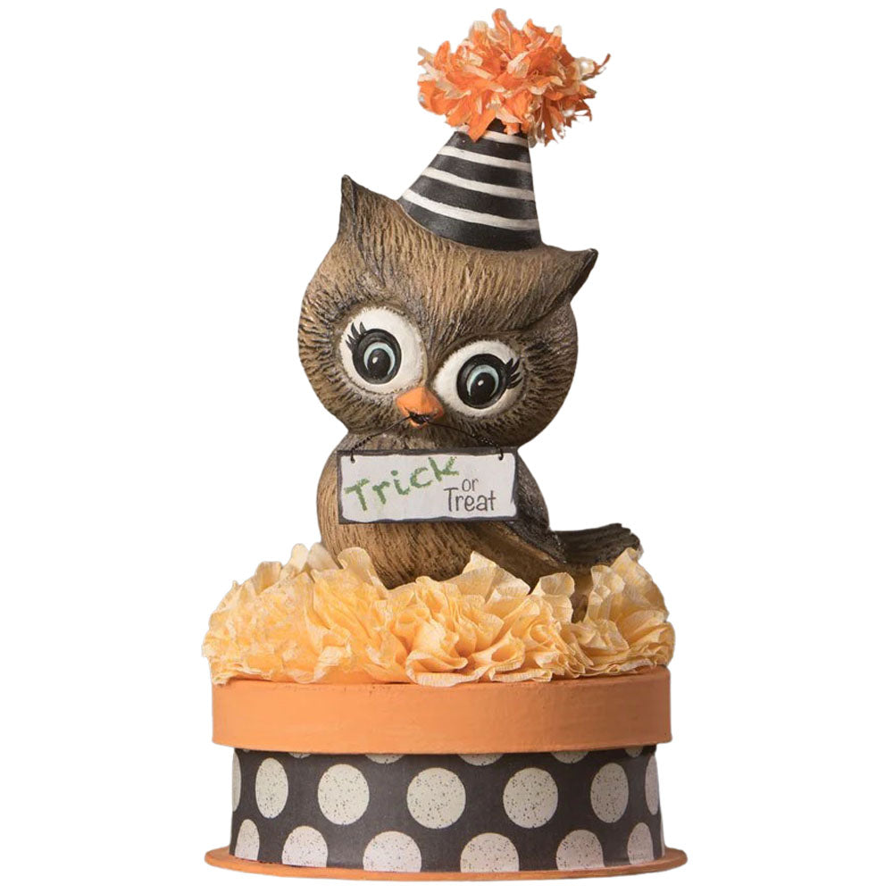 Hoot on Box by Bethany Lowe – Cuddle Decor
