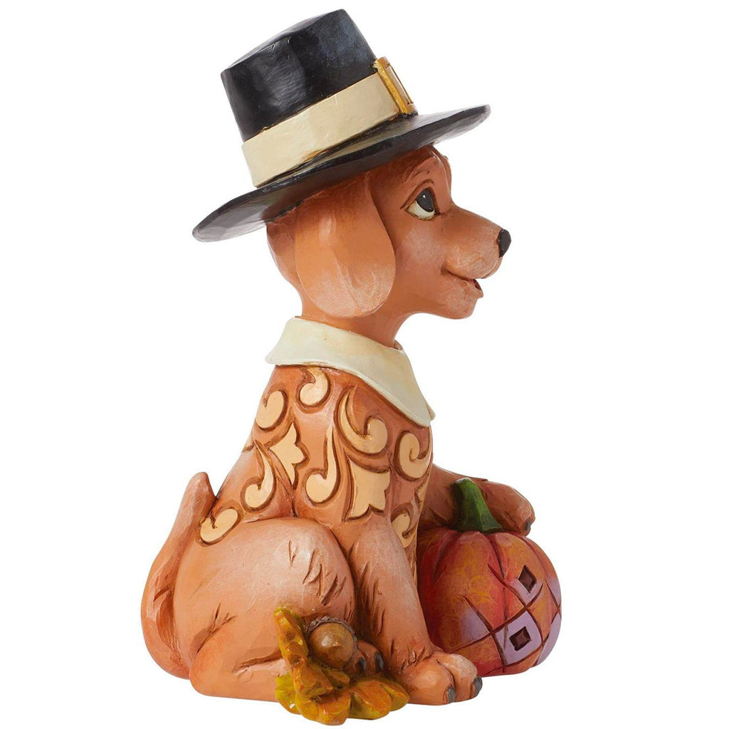 Dog with Pilgrim Hat Figurine by Jim Shore – Cuddle Decor