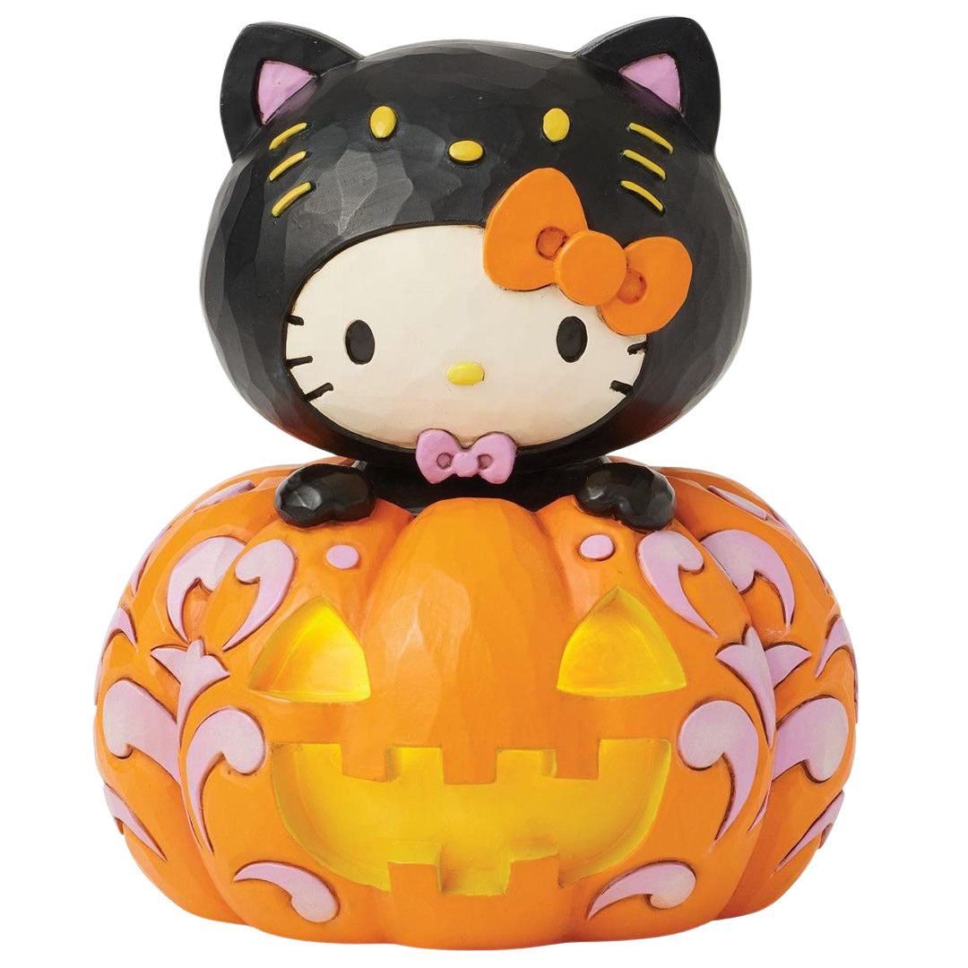 Hello Kitty Black Cat Pumpkin by Jim Shore – Cuddle Decor