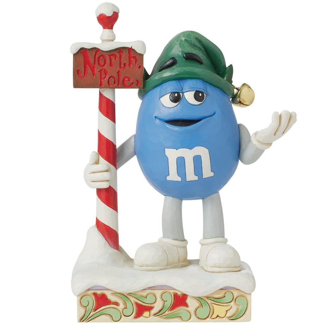 M&M'S Blue Character Elf by Jim Shore – Cuddle Decor