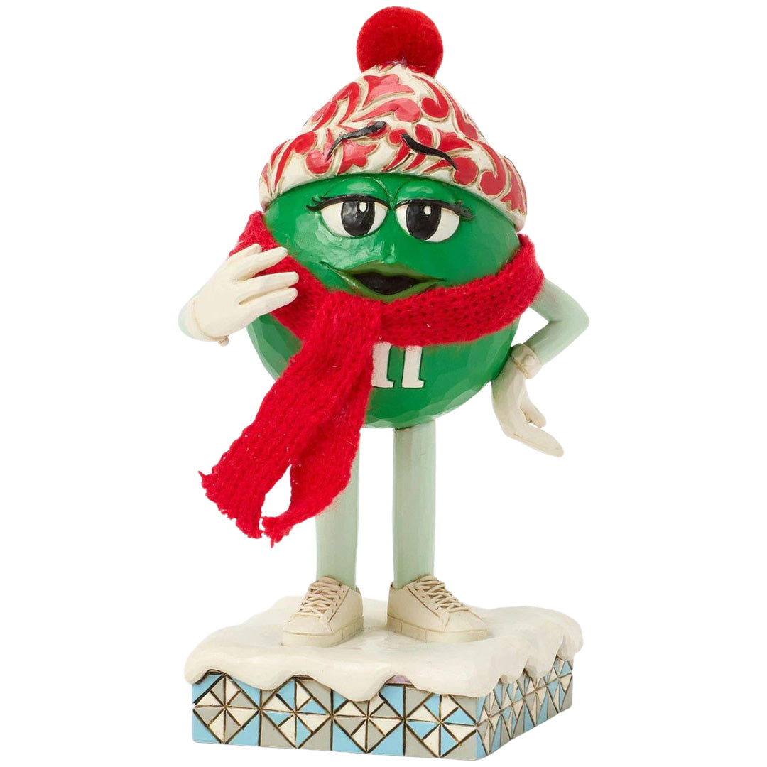 M&M'S Green Character with Scarf by Jim Shore – Cuddle Decor