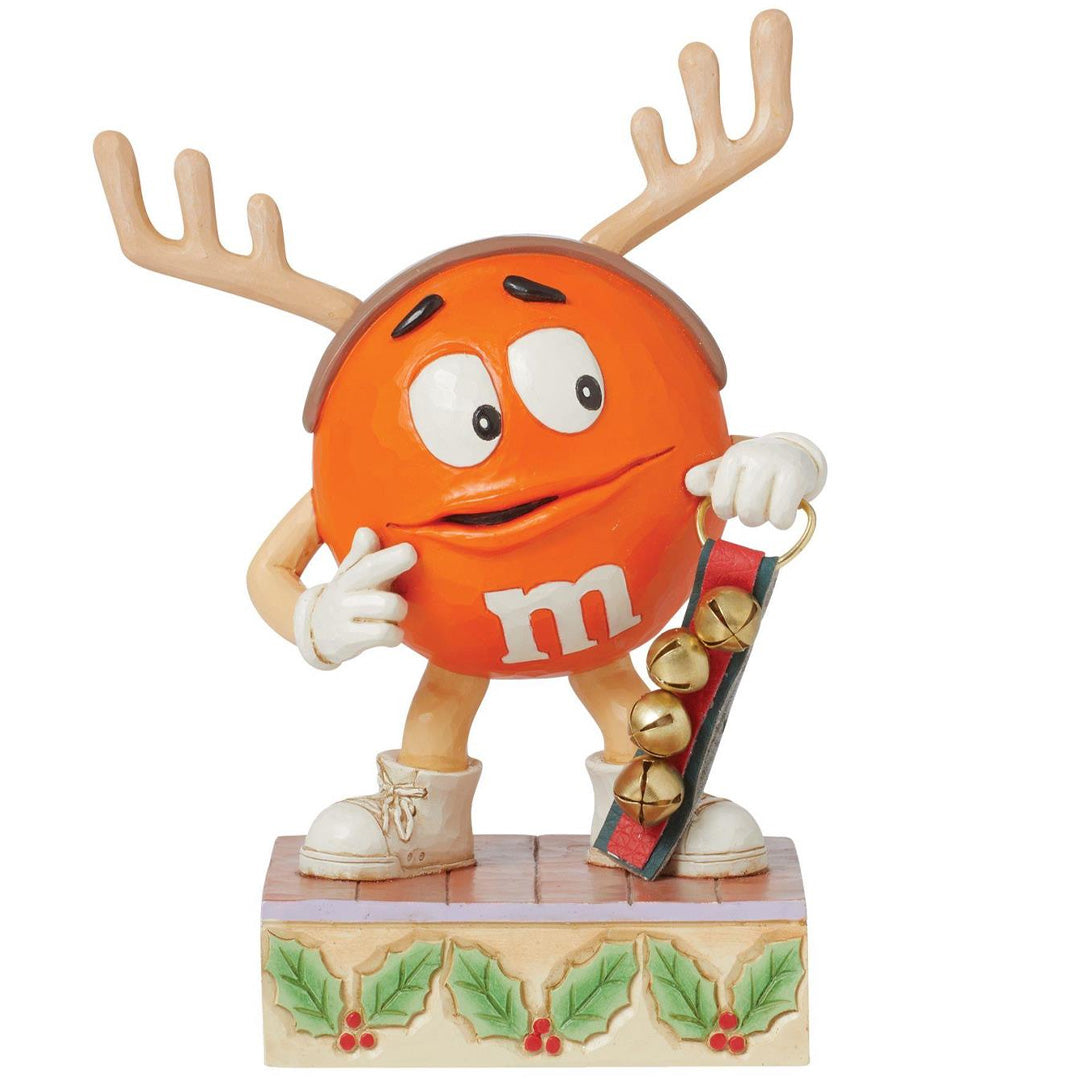 M&M'S Orange Character Reindeer by Jim Shore – Cuddle Decor