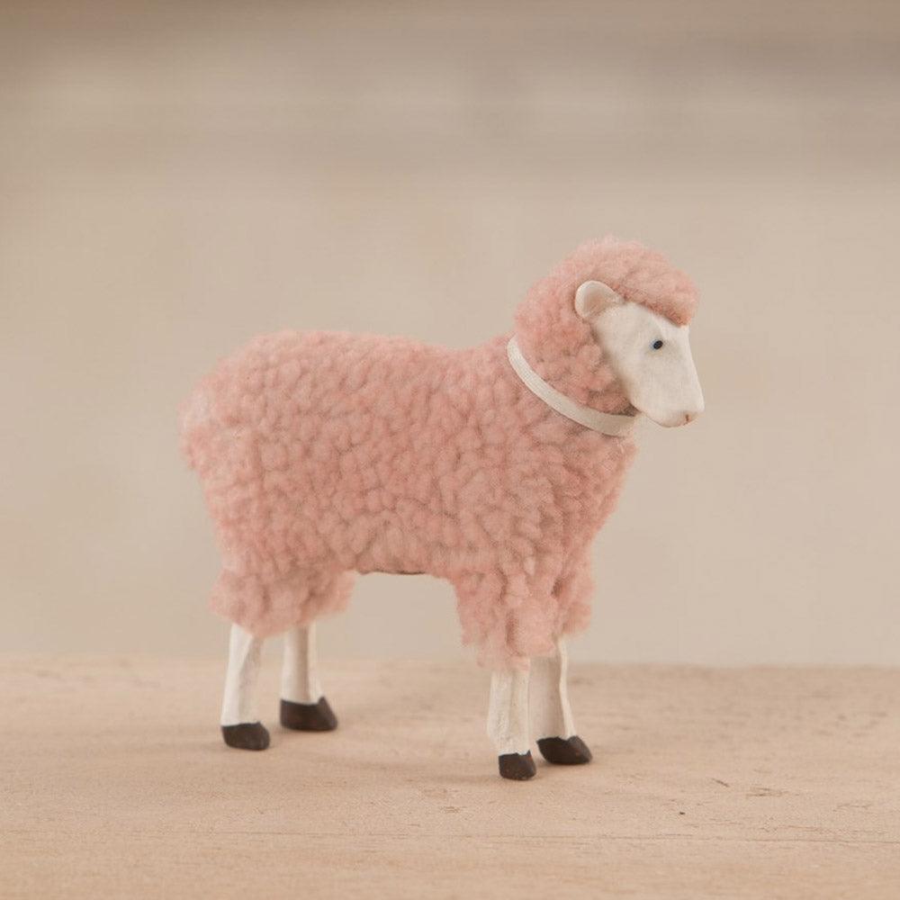 Pastel Pink Sheep Easter Figurine by Bethany Lowe Designs – Cuddle Decor