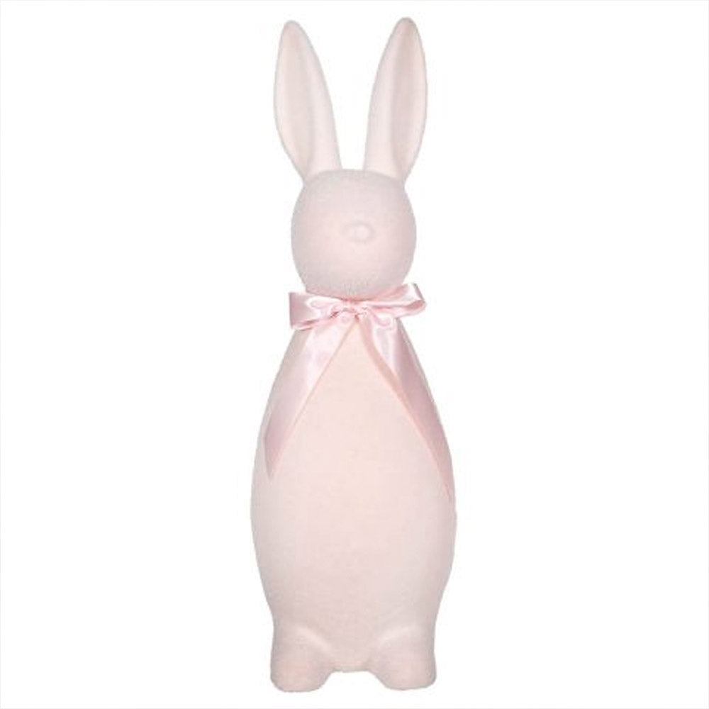 Flocked Button Nose Bunny Large 27" Light Pink by One Hundred 80 ...