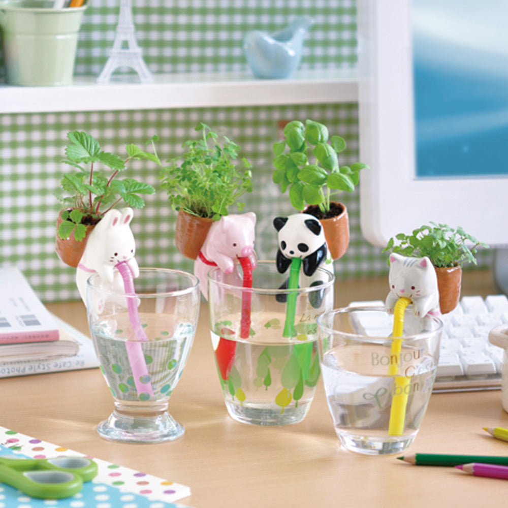 SEISHIN Chuppon Self Watering Cute Animals Planter | Cuddle Decor